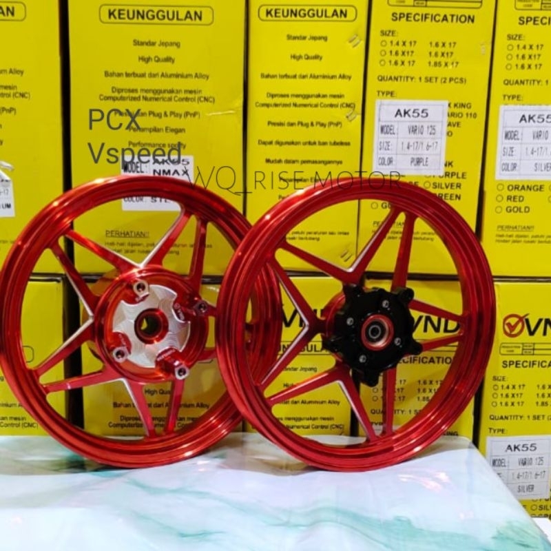 Jual velg pcx 160 vario vnd bintang vspeed v2 vario 1.85/2.15x14 scoopy ...