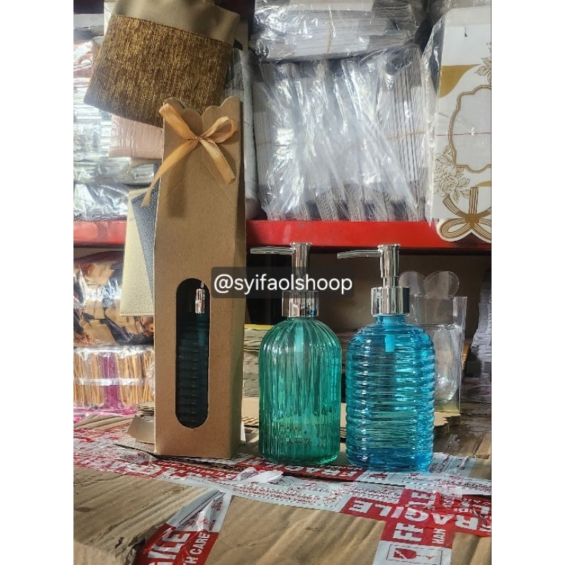 Jual Botol sabun 500ml || botol kaca Shampo sabun || souvenir botol ...