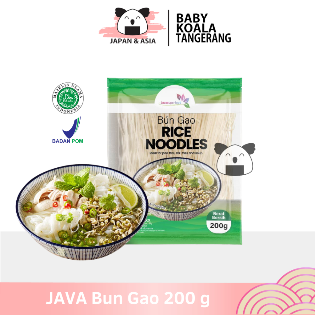 Jual JAVA SUPER FOOD BUN GAO Vietnam Rice Vermicelli 200 g │ Bihun ...