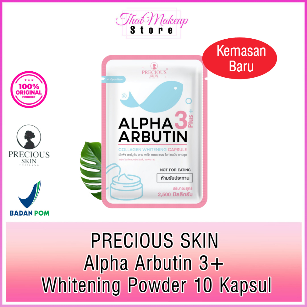 Jual Precious Skin Thailand Alpha Arbutin Whitening 3 Plus / Powder ...