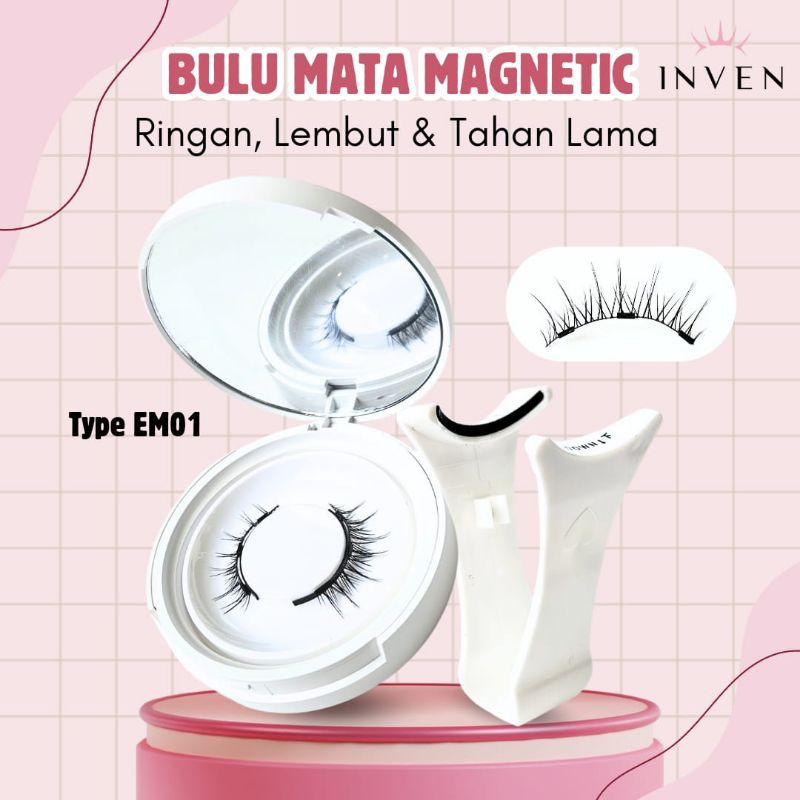 Jual {Magnetic Eyelash} EM01 Inven Magnetic Eyelash Bulu Mata Palsu ...