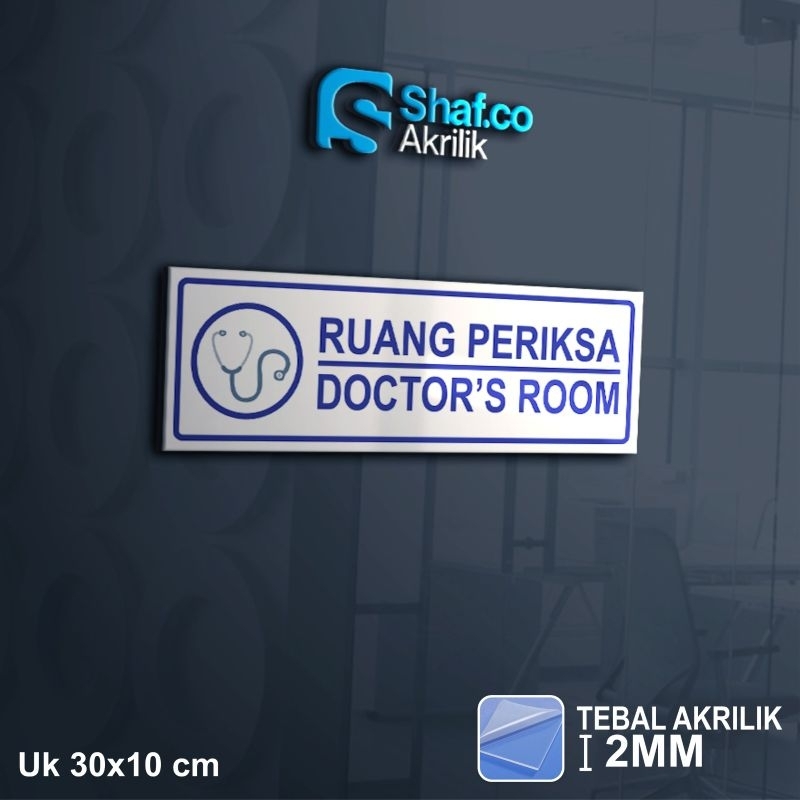 Jual AKRILIK SIGN BOARD RUANG PERIKSA // ACRYLIC DOCTORS ROOM // RAMBU ...