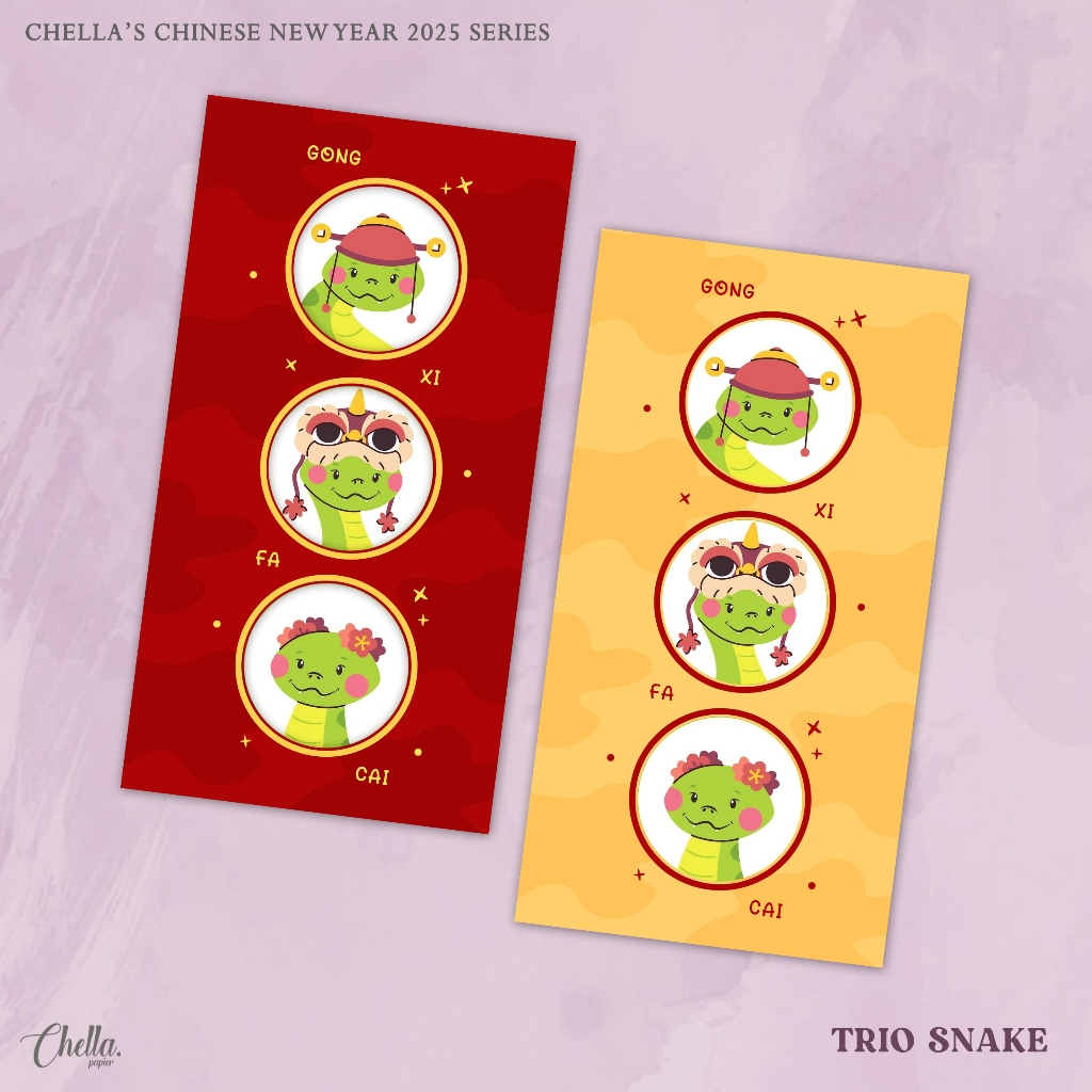 Jual TRIO SNAKE - CUSTOM ANGPAO IMLEK 2025 (BISA TULIS NAMA/LOGO) isi 6 ...