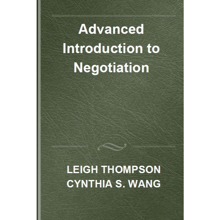Jual Leigh Thompson, Cynthia S. Wang - Advanced Introduction to ...