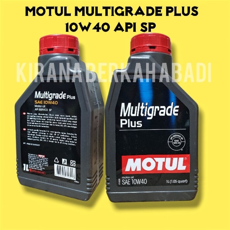 Jual OLI MOTUL MULTIGRADE PLUS 10W40 API SP KEMASAN 1 LITER | Shopee Indonesia