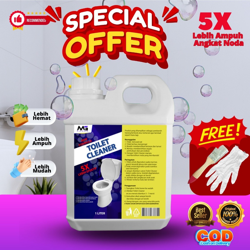 Jual MG TOILET CLEANER BIRU PEMBERSIH KERAK KAMAR MANDI SERBAGUNA ...