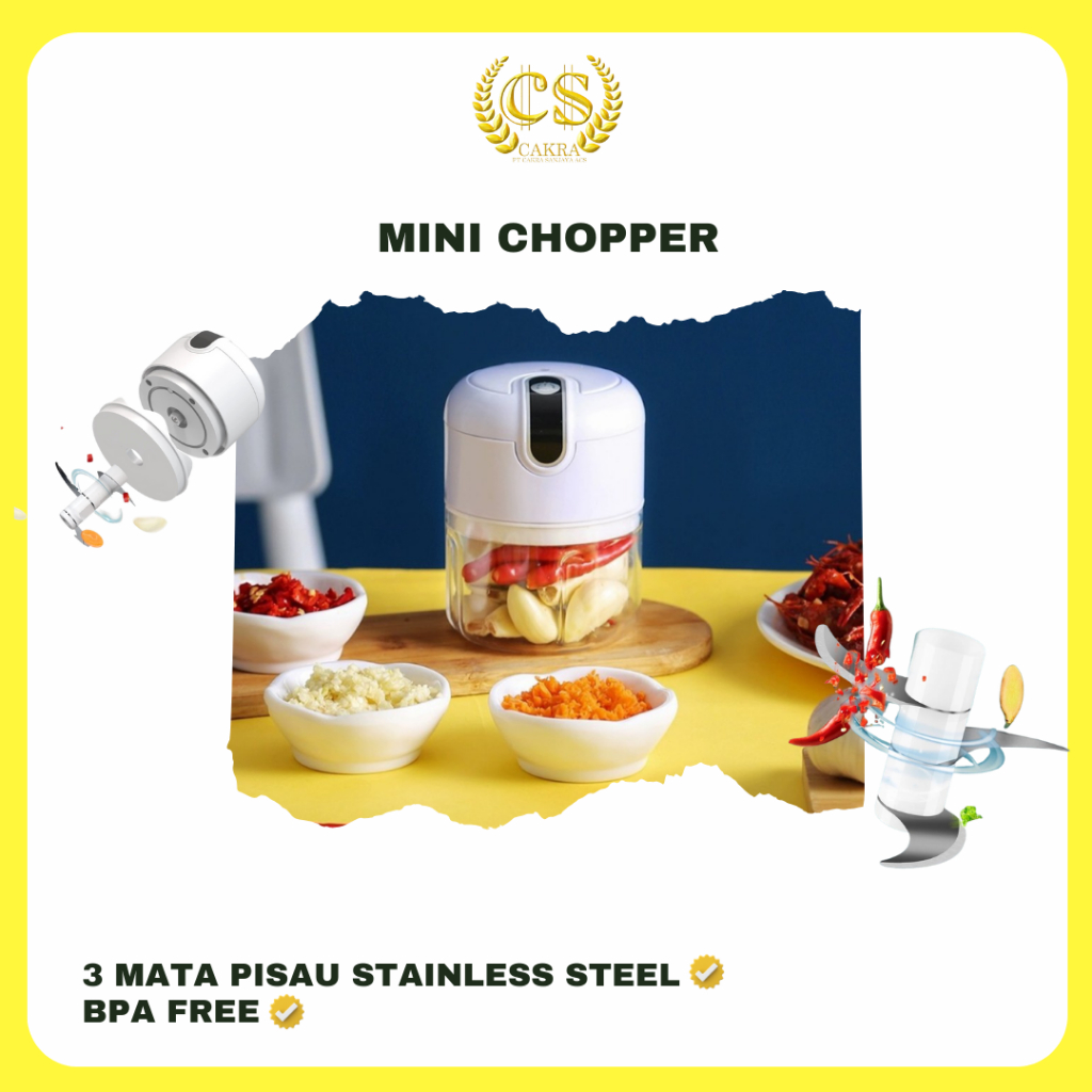 Jual CS Portable Blender Gilingan Mini Bumbu dan Daging dengan USB/Mini ...