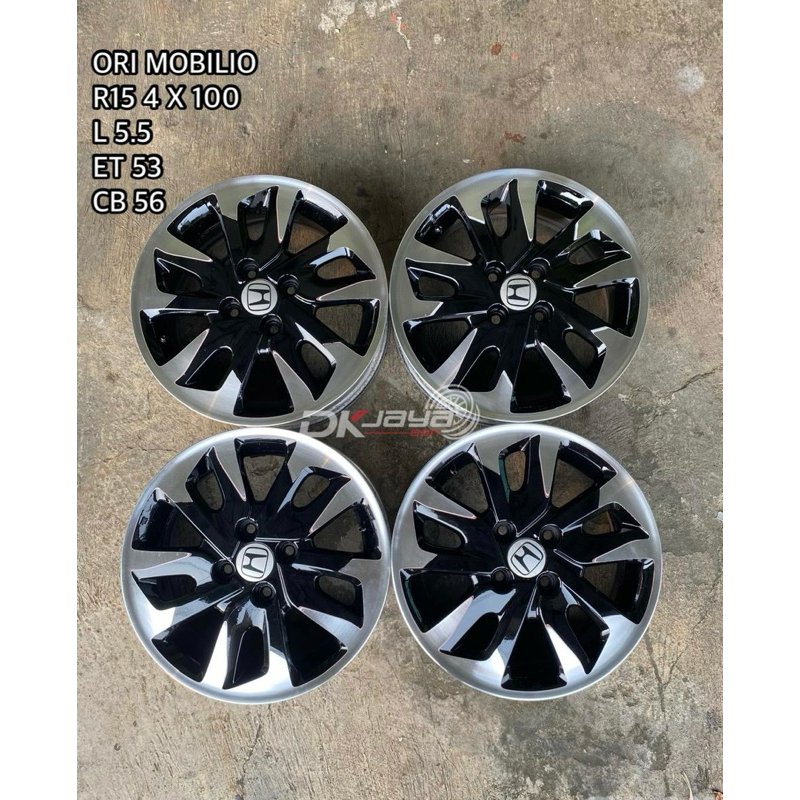 Jual VELG ORI HONDA MOBILIO R15 4x100 (HARGA UNTUK 4PCS VELG) | Shopee Indonesia