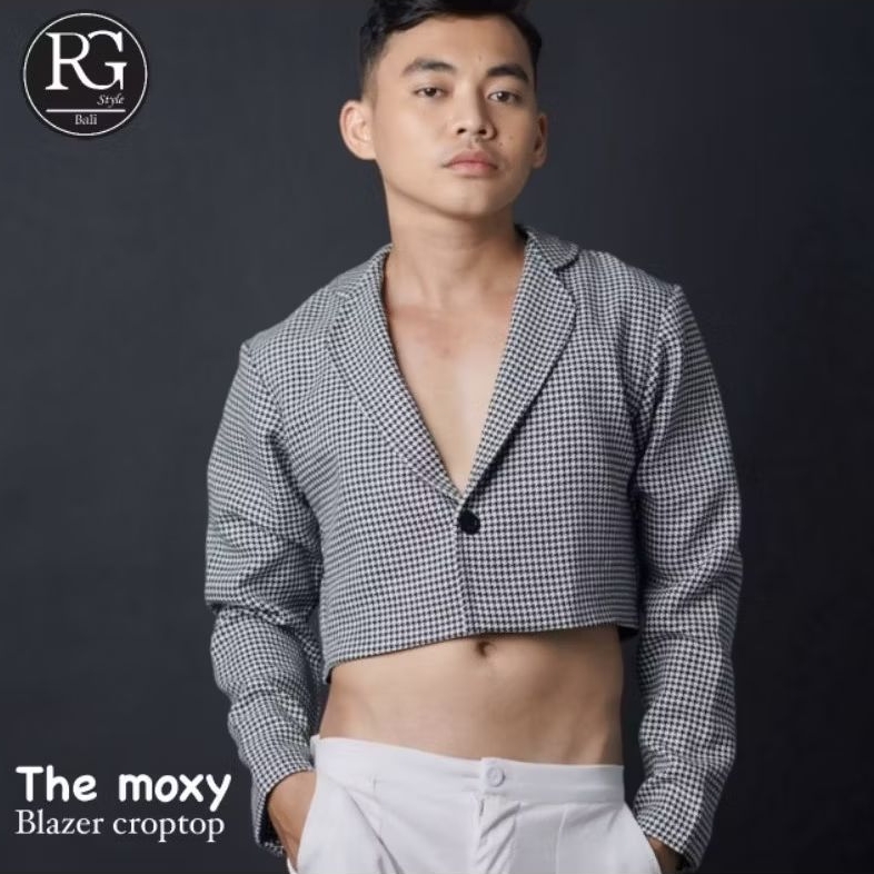 Jual RG STYLE BALI | THE MOXY | blazer croptop | blazer | croptop cowok ...