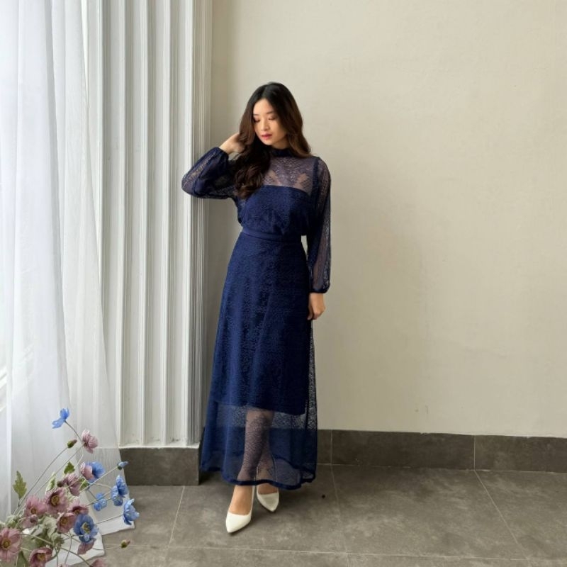 Jual CARAVAL - Lana Set / Dress Renda / Dress Pesta Premium / Dress ...
