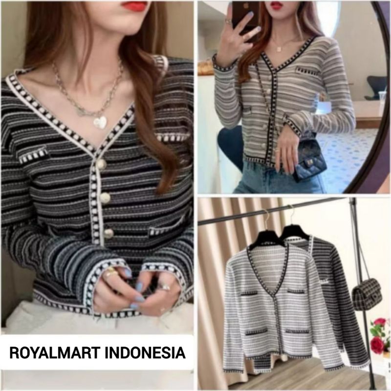 Jual Outer Wanita Rajut Premium Korea Style Import by ROYALMART ...