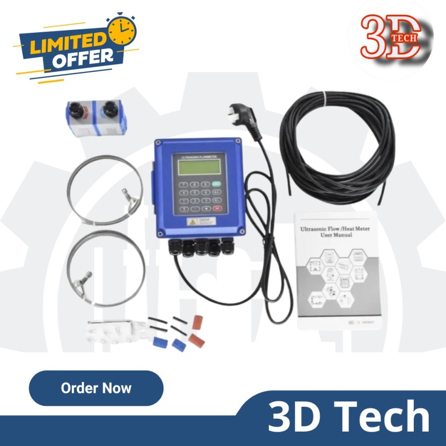Jual Flow Meter TUF2000B 300-6000mm Transducer TL-1 Ultrasonic TUF ...