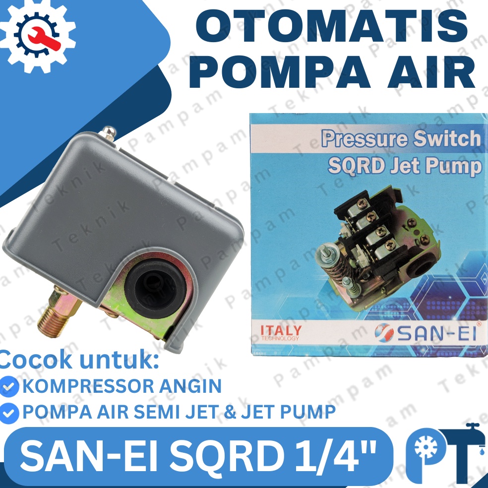 Jual HARGABERSAHABAT Otomatis Sanei kotak 14 inch Pressure switch semijet jetpump Sanei SQRD 14 ...