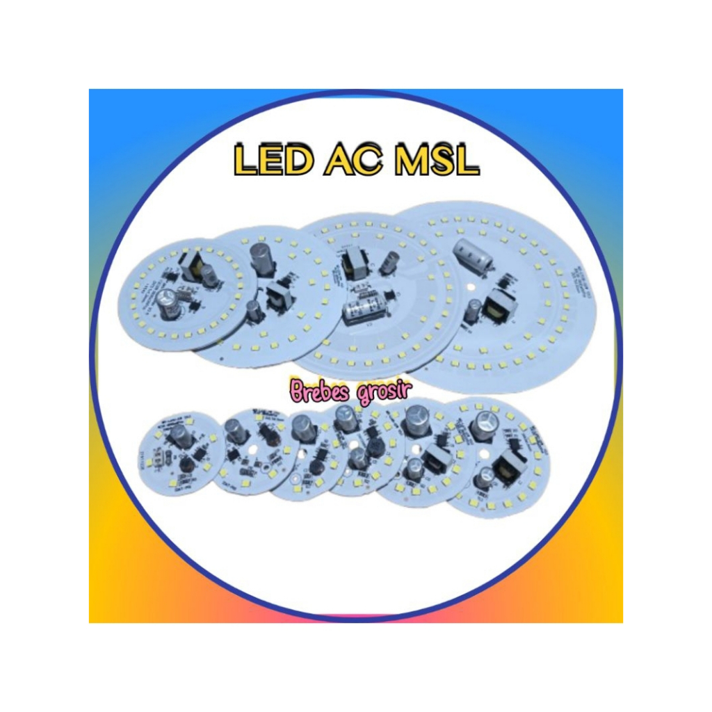 Jual PCB LAMPU LED MSL 5W sampai 60W PUTIH TERANG | Shopee Indonesia