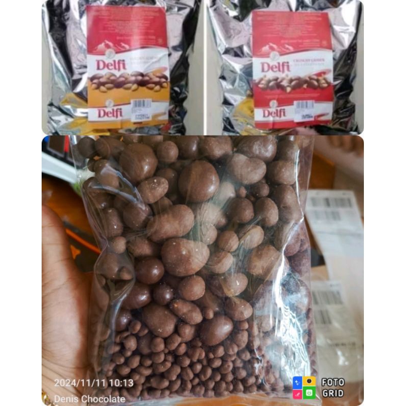 Jual Cokelat Delfi Choco Almond/Mede 500gr Rijek Bentuk | Shopee Indonesia