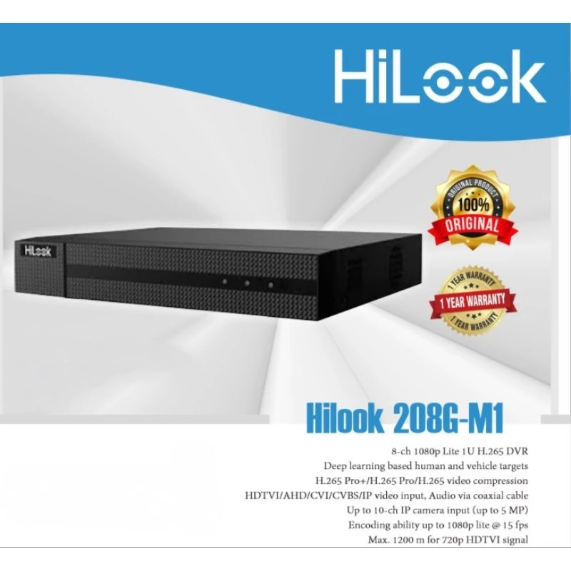 Jual DVR Kamera CCTV Hilook DVR-204G-M1 4 Channel up to 1080P Turbo HD ...