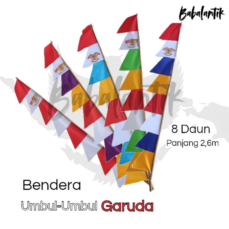 Jual BENDERA UMBUL-UMBUL GARUDA WARNA WARNI | Shopee Indonesia