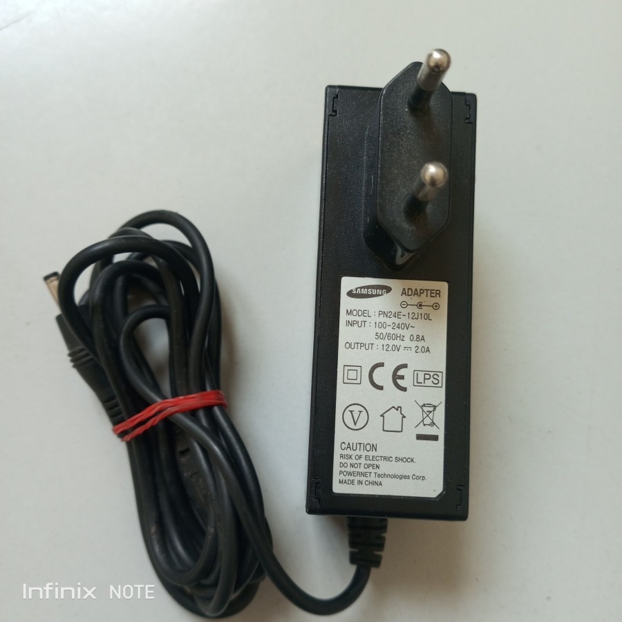 Jual ADAPTOR SAMSUNG 12V 2A JACK KECIL (BEKAS NORMAL) | Shopee Indonesia