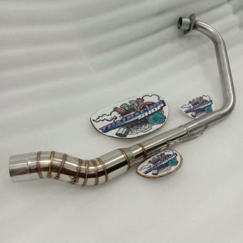 Jual Open Pipe Big Elbow 51mm for tmx 125/155 tmx 150 raider 150 carb ...