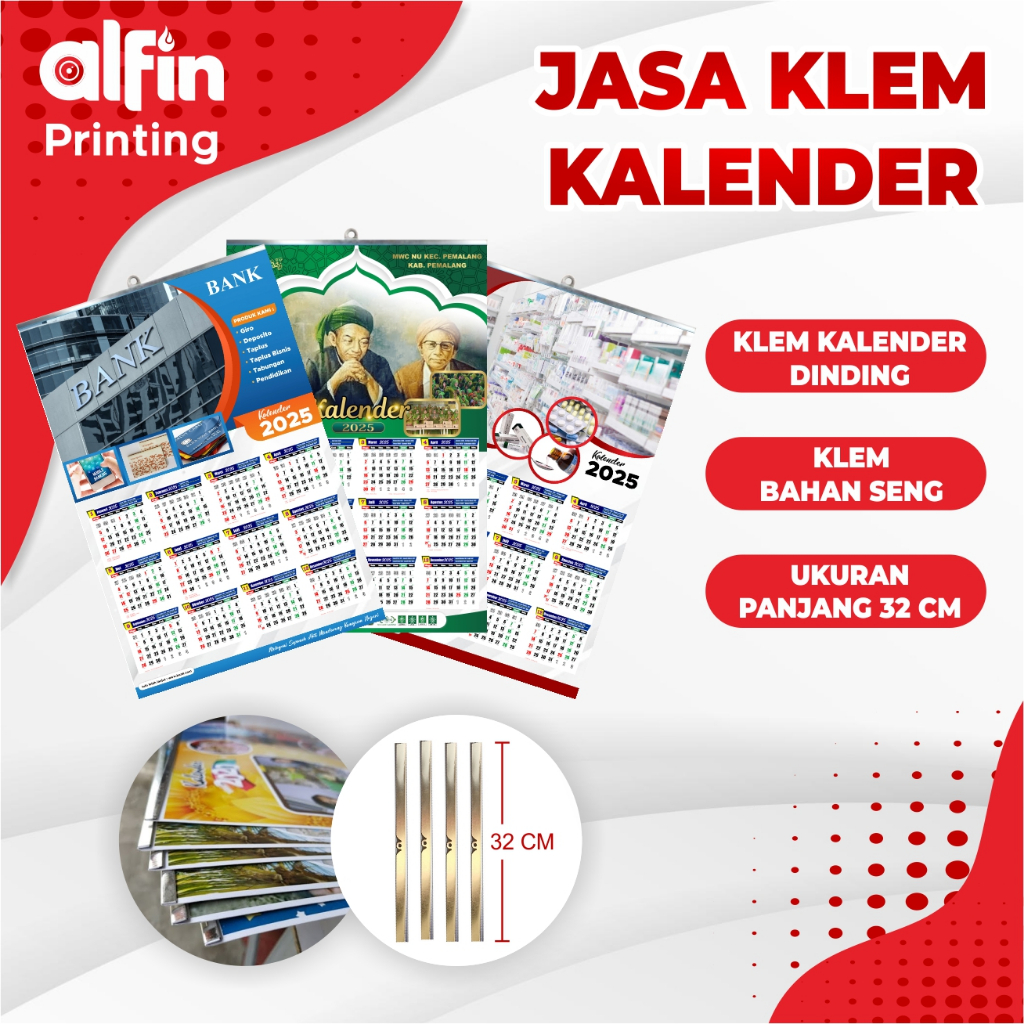 Jual KLAIM KALENDER | jasa klem kalender 2025 | klem besi kalender ...