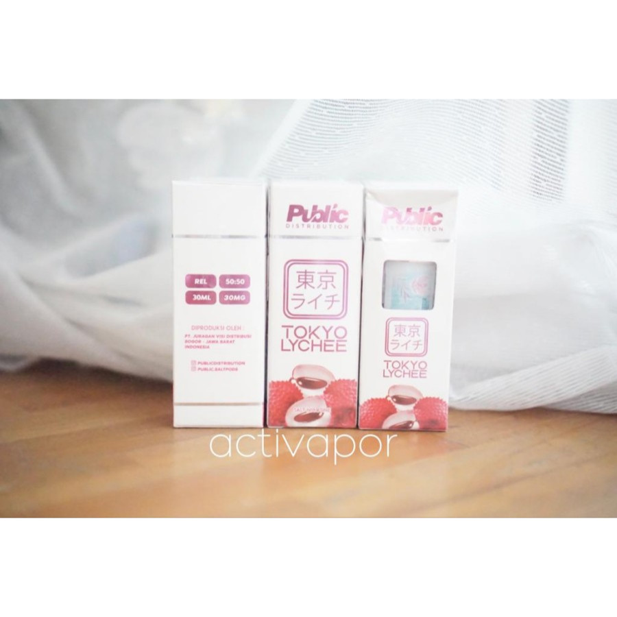 Jual TOKYO LYCHEE Saltnic 30mg 30ml Salt Nic Liquid Vape Pod Pods ...