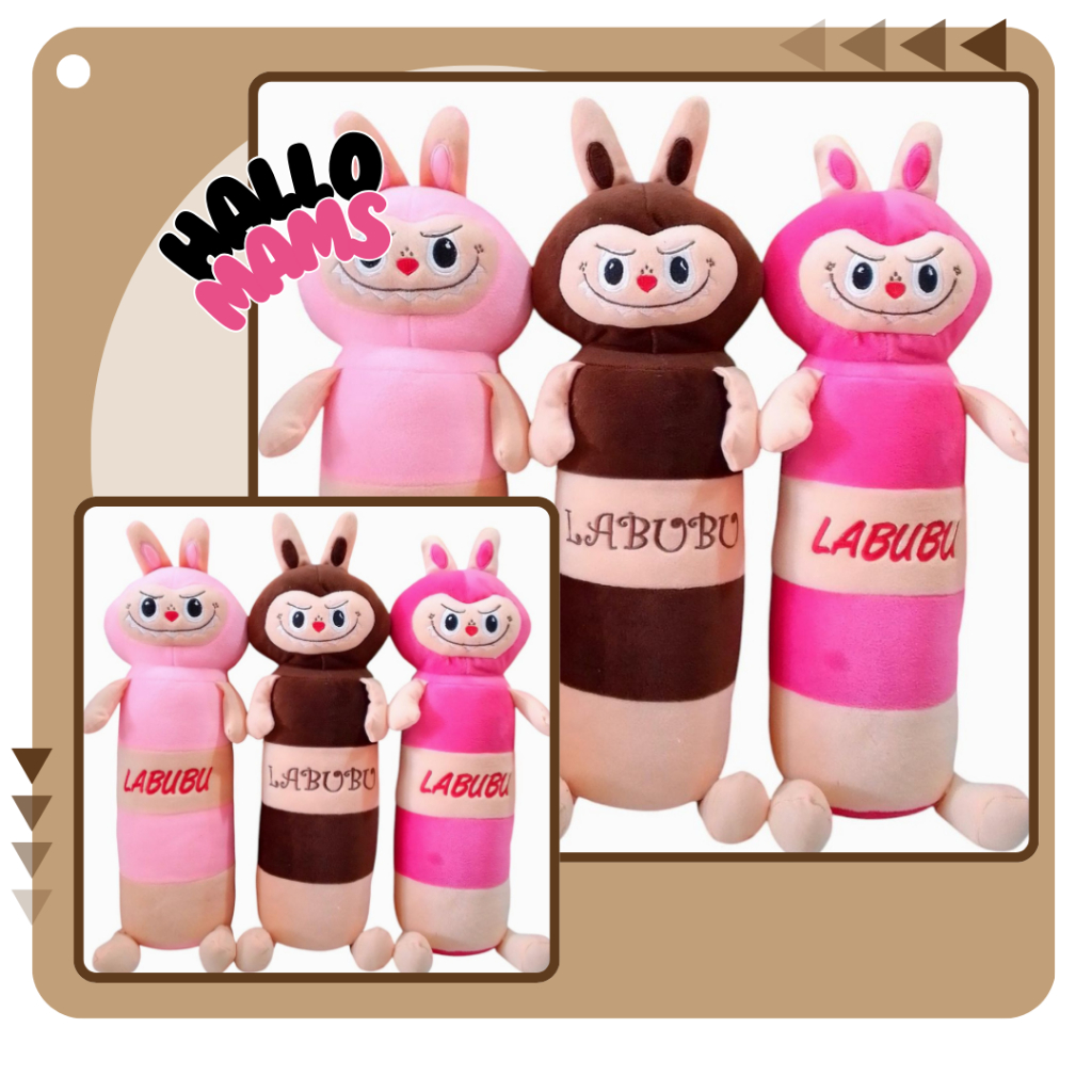 Jual Hallomams Boneka Labubu Guling 60cm Lucu Murah Halus Lembut Kado ...