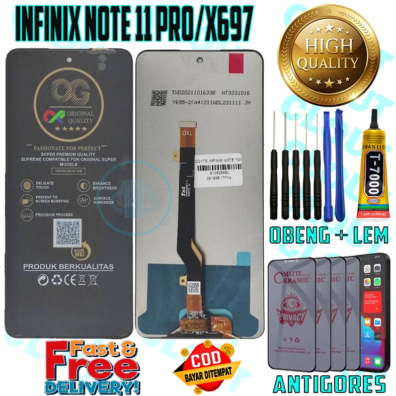 Jual LCD TOUCHSCREEN INFINIX NOTE 11 PRO/X697 LAYARSENTUH ORIGINAL ORI ...