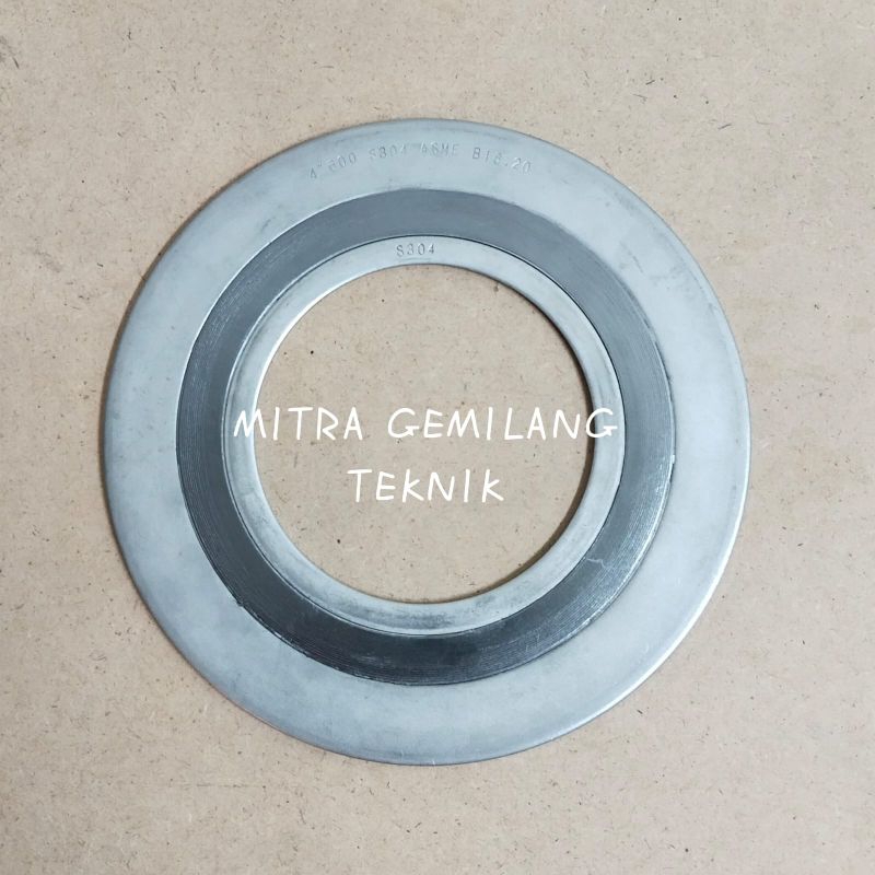 Jual Spiral Wound Gasket #600 / SWG Ansi 600 Stainless SS304 ukuran 3 ...