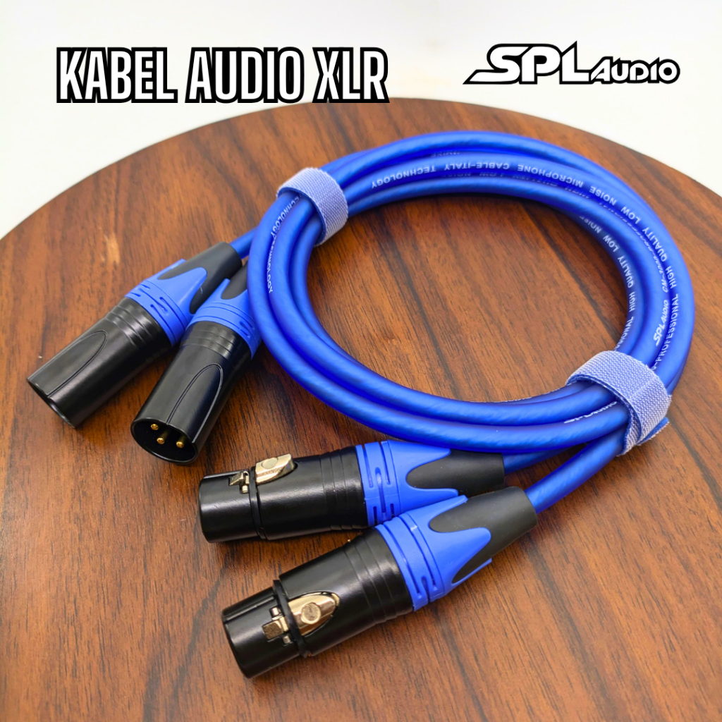 Jual Kabel Audio XLR Male to Female Canon Kabel SPLAudio Warna Biru ...