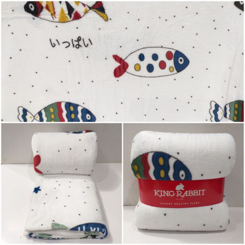 Jual King Rabbit Thermal Blanket / selimut Lembut Uk 150 x 200 cm ...
