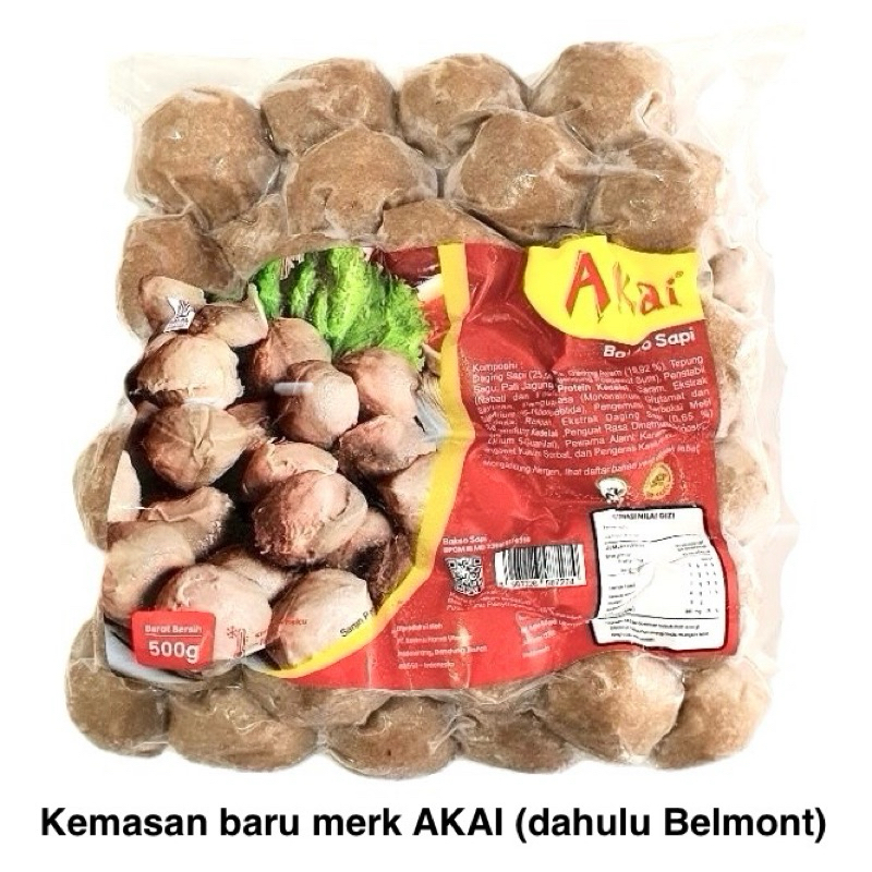 Jual Akai Belmont Bakso Sapi 500g | Shopee Indonesia