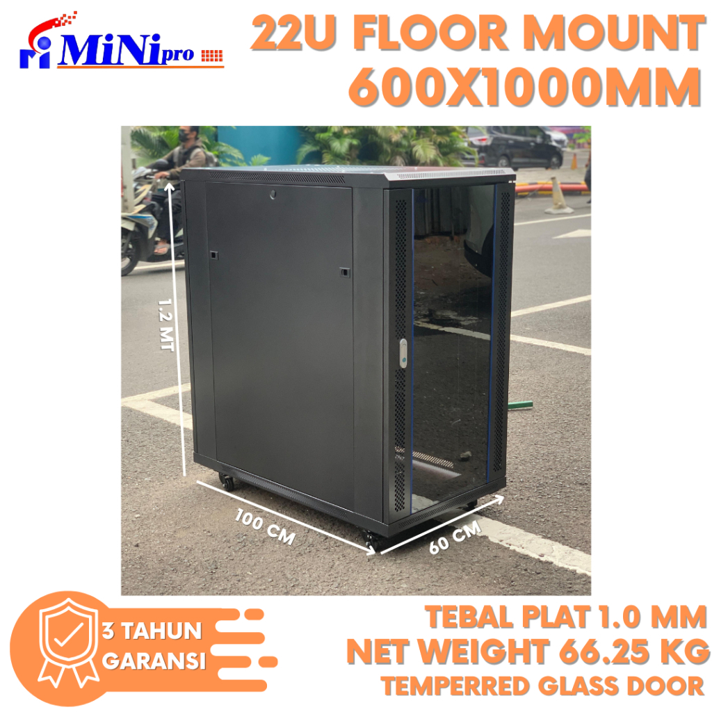 Jual RACK SERVER 22U FLOOR MOUNT RACK 600X1000MM | Shopee Indonesia