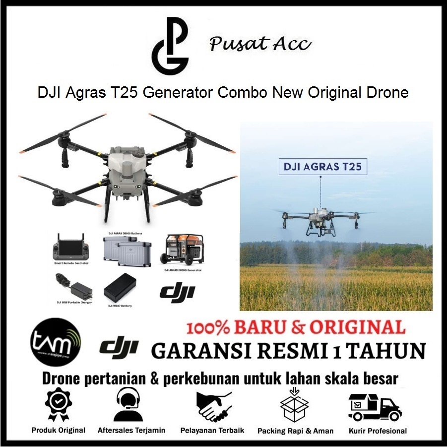Jual DJI AGRAS T25 Generator Combo New Drone Pertanian Dan Perkebunan Original | Shopee Indonesia