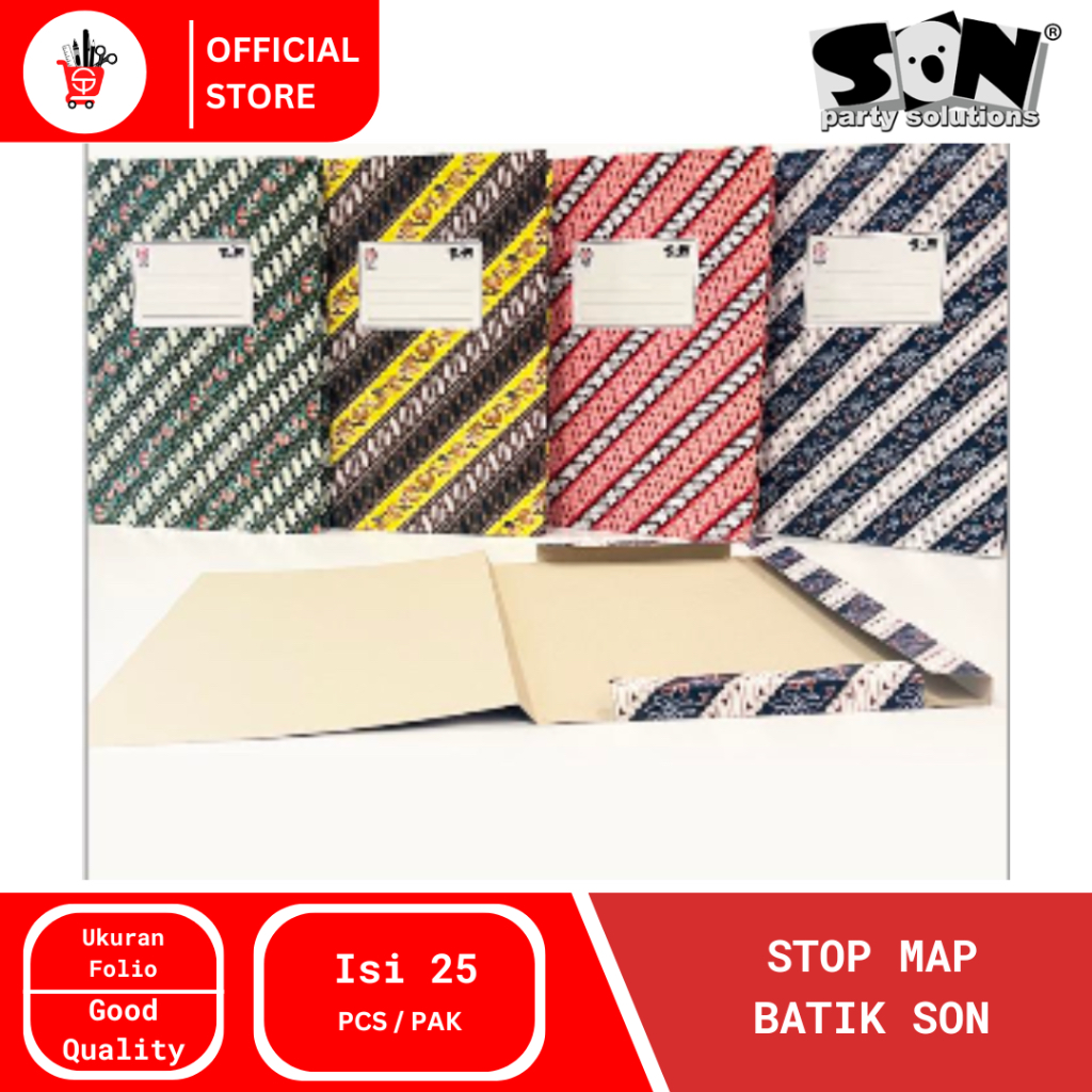 Jual Stop Map Batik Folio 4 Warna - Stopmap Motif Batik Berkualitas Son | Ukuran Folio | Shopee ...