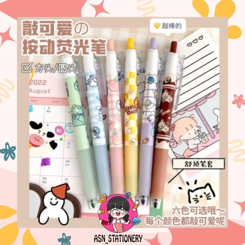 Jual 1 Pcs - HIGHLIGHTER | PULPEN STABILO MEKANIK 6PCS 6WARNA | Shopee ...