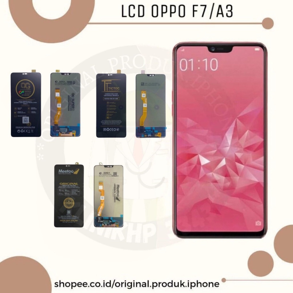 Jual LCD TOUCHSCREEN OPPO F7/A3 FULLSET ORIGINAL | Shopee Indonesia