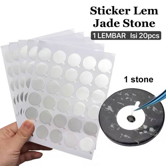 Jual 10 LEMBAR Sticker Lem tatakan untuk lem Eyelash Extension Jade ...