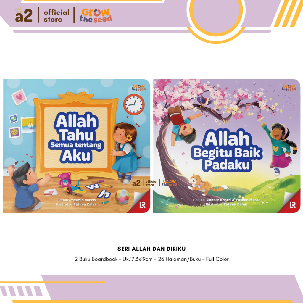 Jual [Grow The Seed] Boardbook Seri Allah Dan Diriku - Allah Tahu Semua Tentang Aku & Allah Baik ...