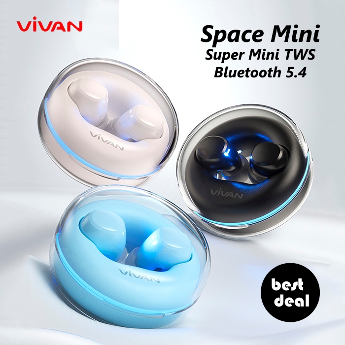 Jual Vivan Space Mini Super Mini TWS Sleep Beans Earphone Earbuds ...
