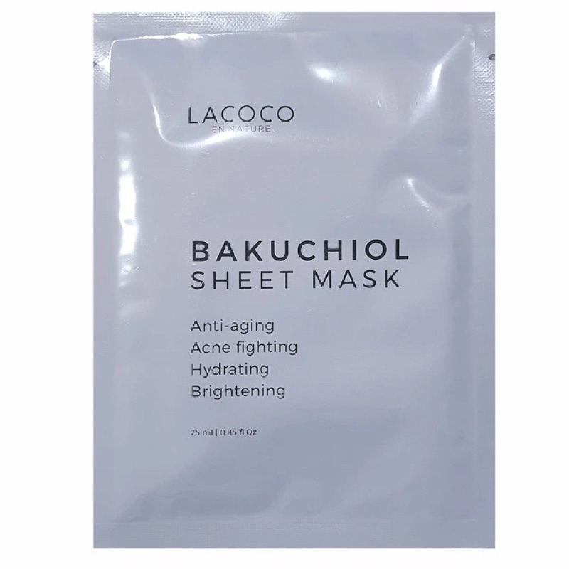 Jual Lacoco Bakuchiol Sheet Mask 25ml Dan NPURE CICA Acne Care Complex ...