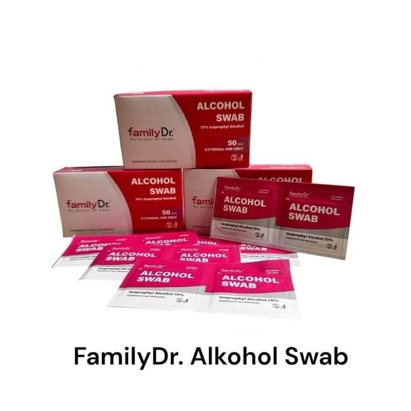 Jual Alcohol Swab / Tissue Alkohol - FamilyDr (Perbox isi 50 pcs ...
