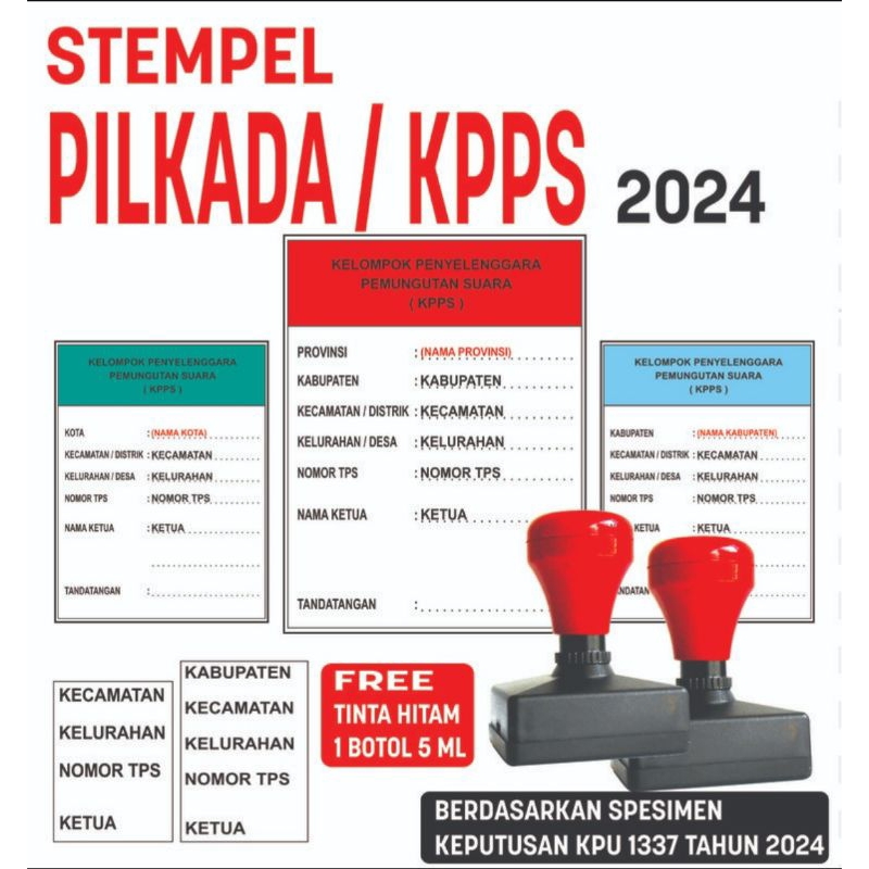 Jual Stempel Surat Suara # Stempel Pilkada 2024 # stempel TPS | Shopee ...