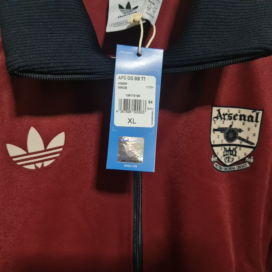 Jual Jaket Tracktop ADIDAS Arsenal OG Beckenbauer TT IY0054 Original 100% BNWT | Shopee Indonesia