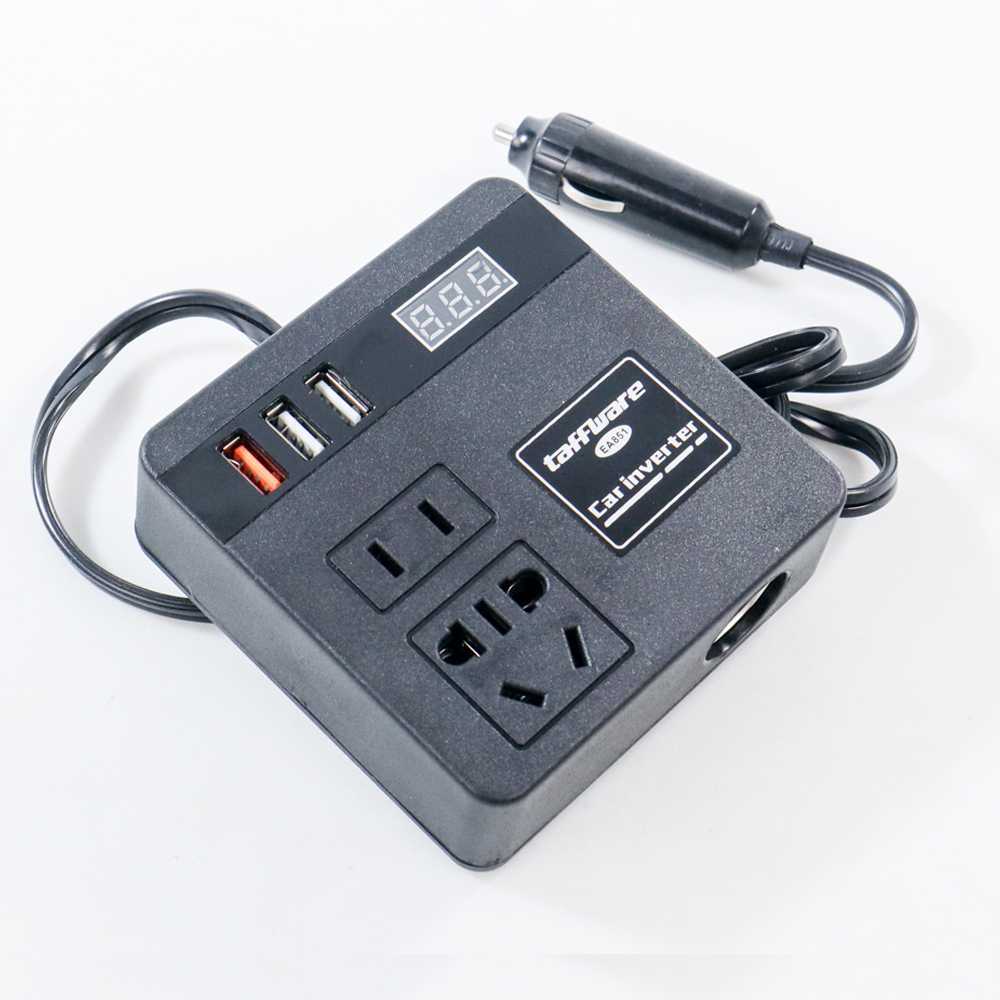 Jual Power Inverter Mobil 12V/24V ke 220V 100W dengan 3 Port USB Multi ...