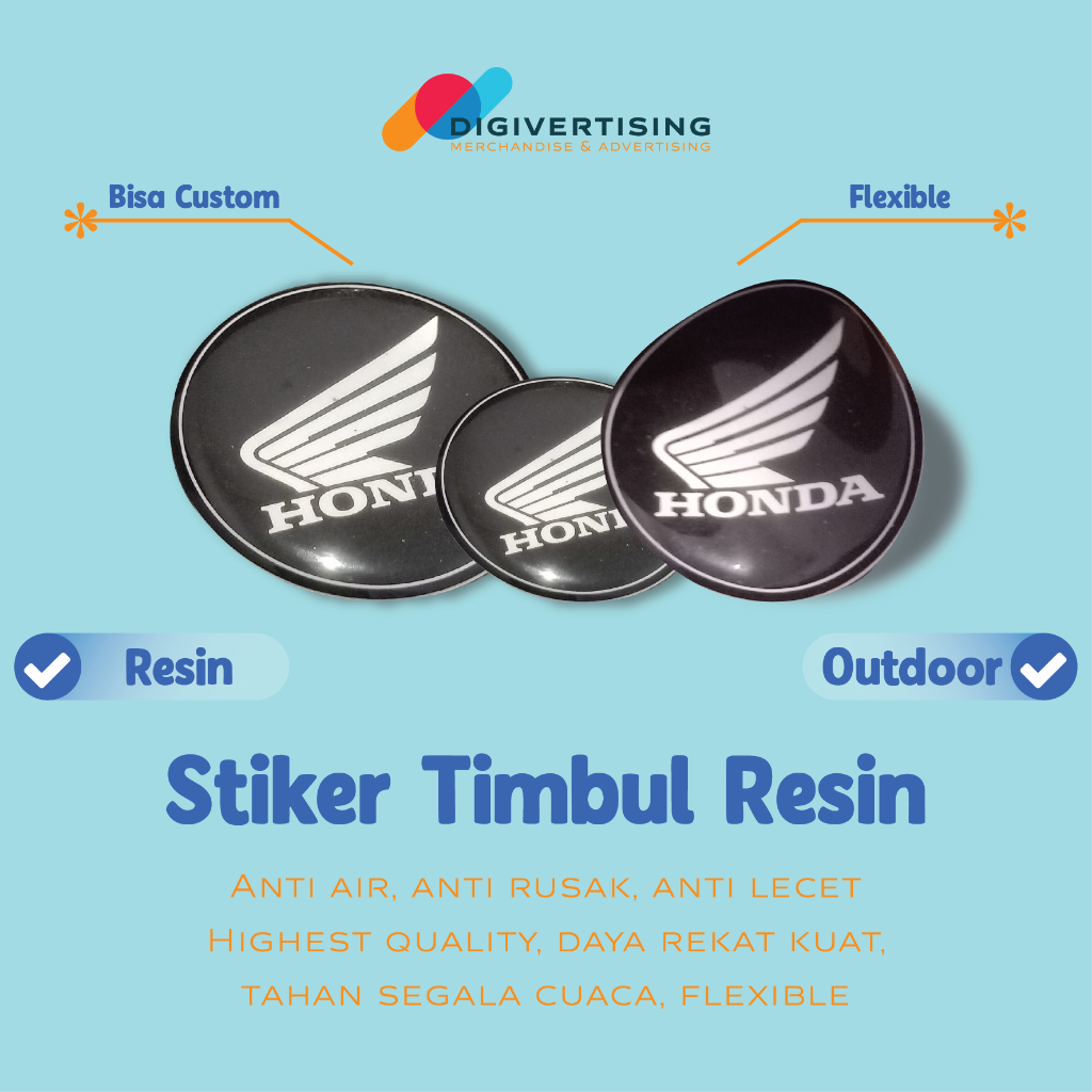 Jual HARGA KHUSUS | Stiker 3D / Stiker Timbul Custom /STIKER RESIN ...