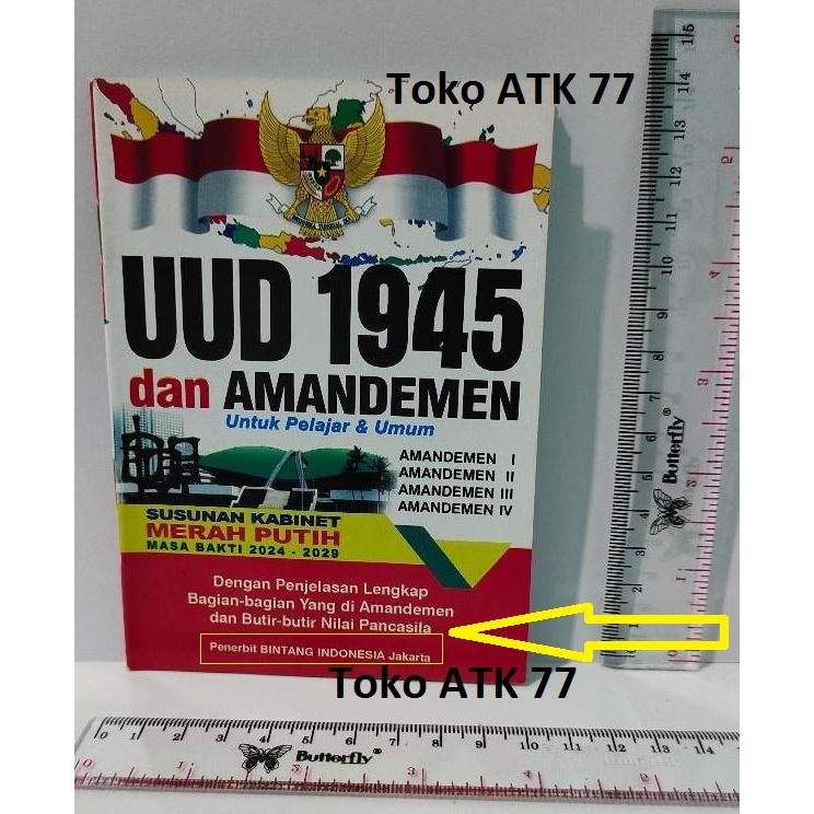 Jual Buku UUD 1945 Kecil Mini Simple Saku READY STOCK | Shopee Indonesia