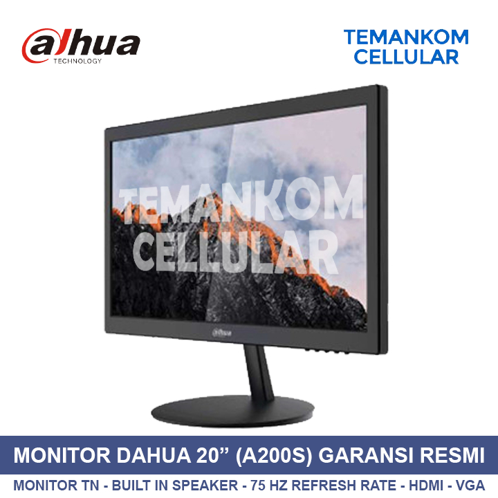 Jual Monitor Dahua 20 inch HD TN A200S Speaker Layar Monitor Murah HDMI ...