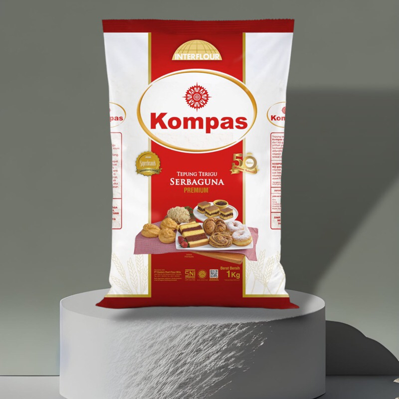 Jual tepung terigu kompas 1 kg | Shopee Indonesia