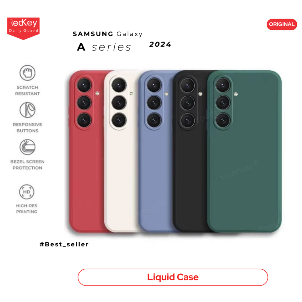 Jual Redkey Case Samsung Galaxy A16 A26 A36 A56 5G 4G - Liquid Silicone Microfiber Softcase ...