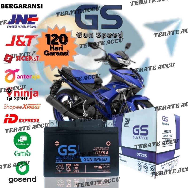 Jual Aki Motor Yamaha MX-King GS Y GTZ 5S MF Accu Kering Murah | Shopee ...